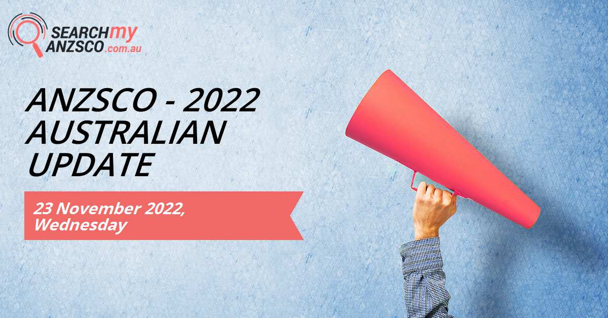 ANZSCO - 2022 Australian update