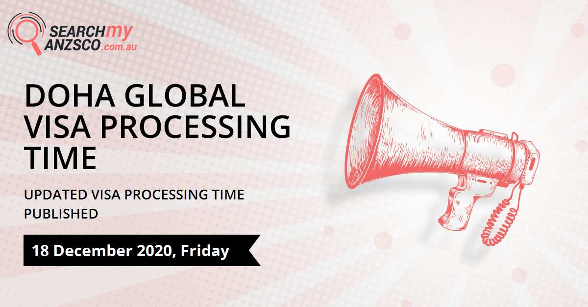 DOHA Global Visa processing time