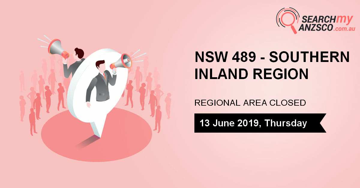 NSW 489 - Southern Inland Region