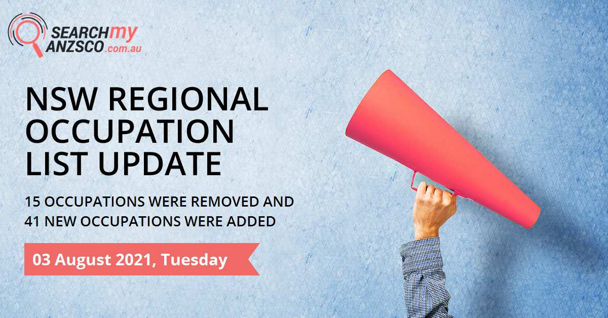 NSW Regional Occupation List Update