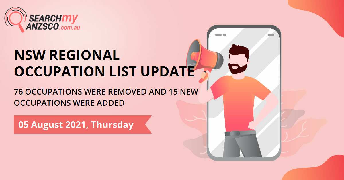 NSW Regional Occupation List Update
