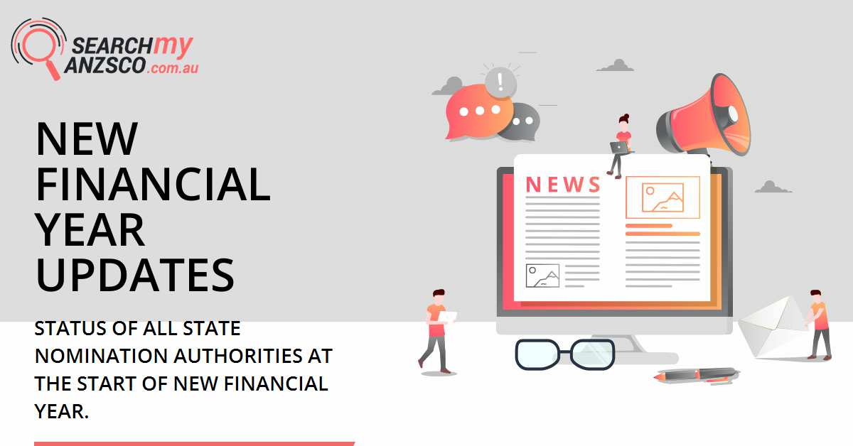 New Financial Year Updates