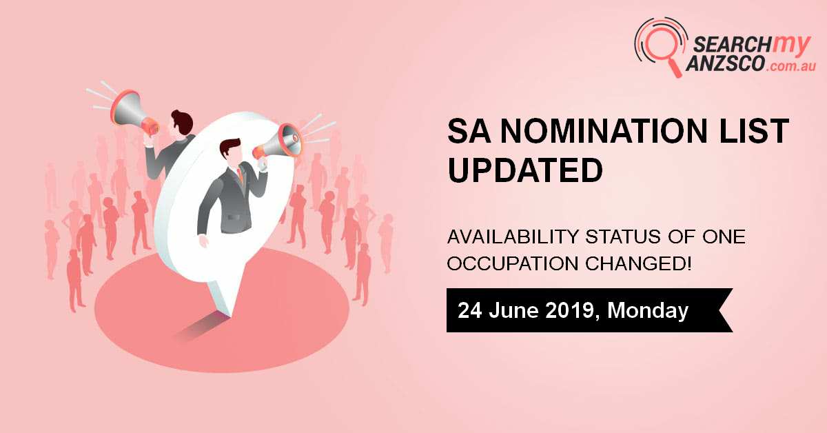 SA Nomination list Updated