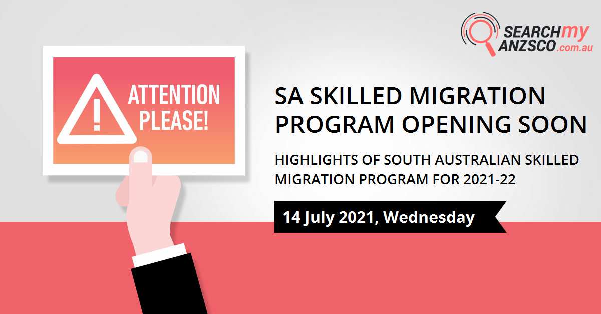 SA Skilled Migration Program Opening Soon