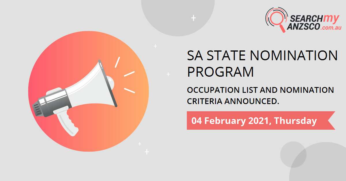 SA State Nomination program