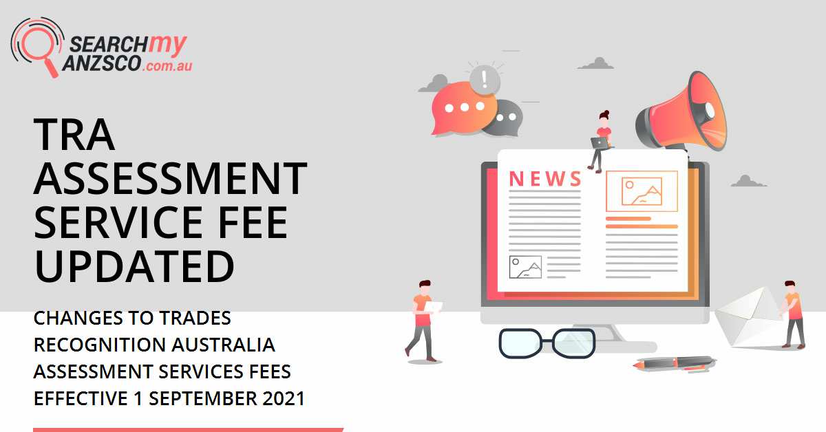 TRA Assessment Service Fee Updated