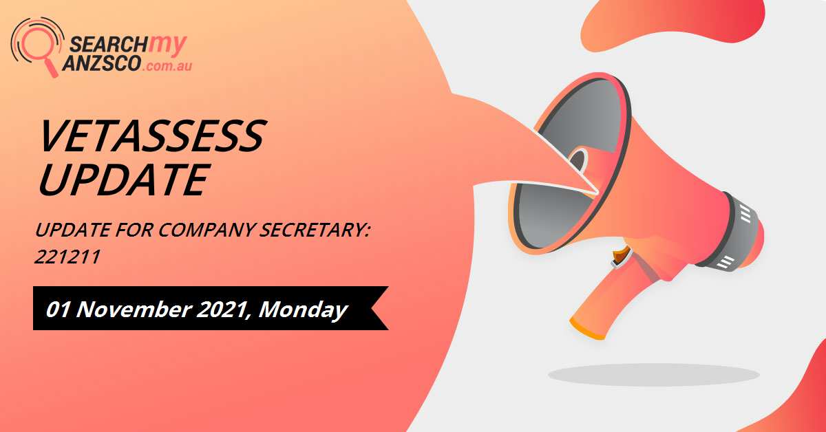VETASSESS Update