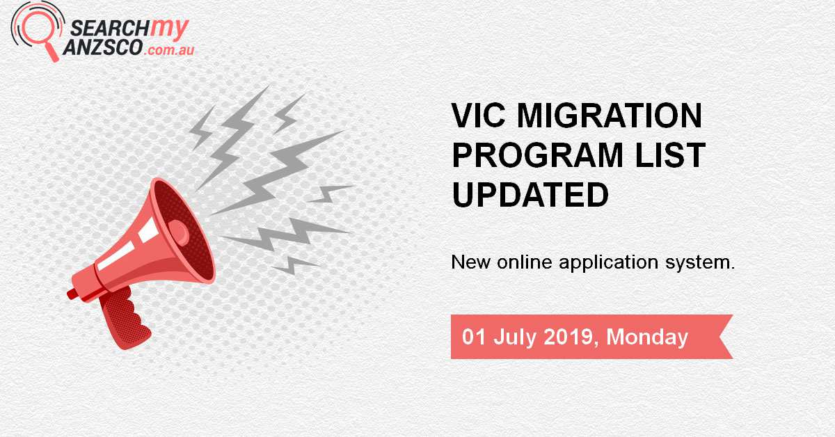 VIC Migration Program List Updated