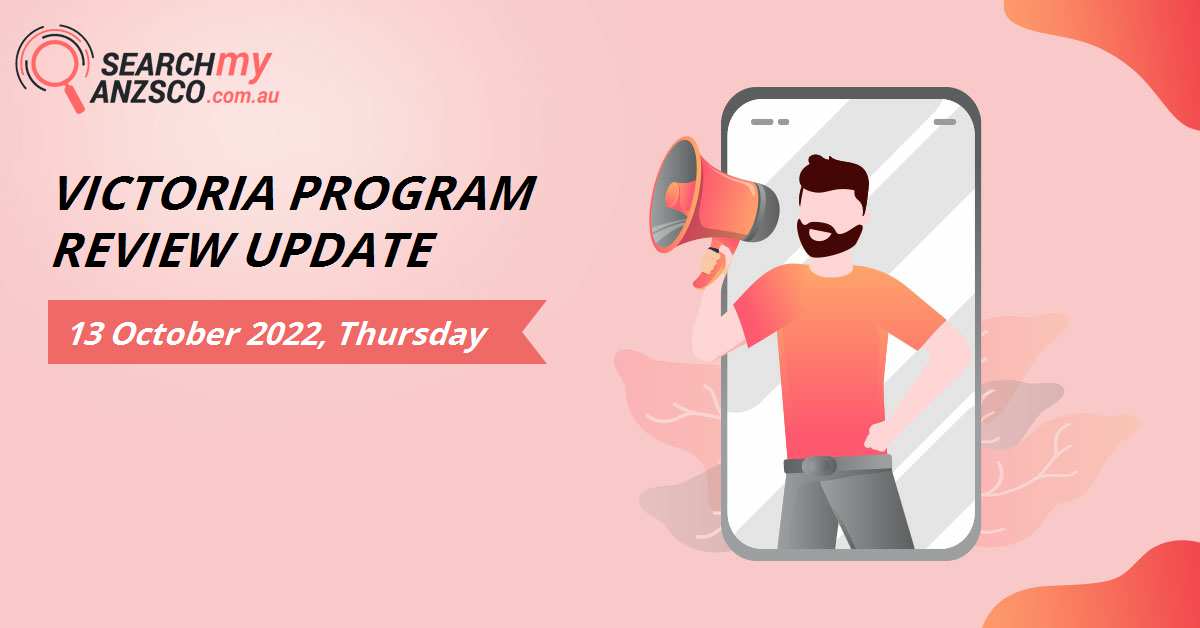 Victoria Program Review Update