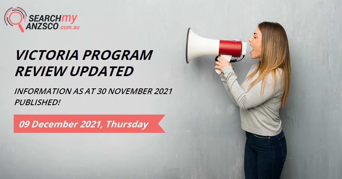 Victoria Program Review Updated