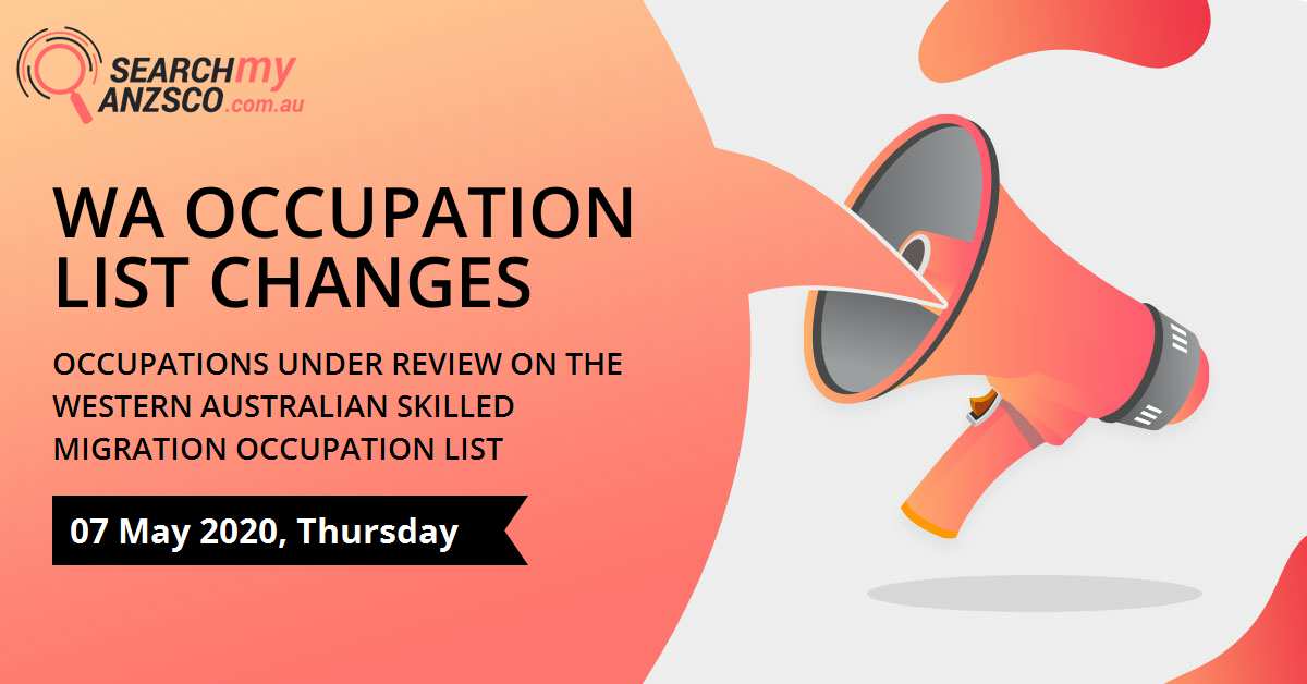 WA Occupation List changes
